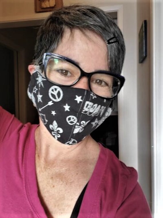 Peace and Love Face Mask | Etsy