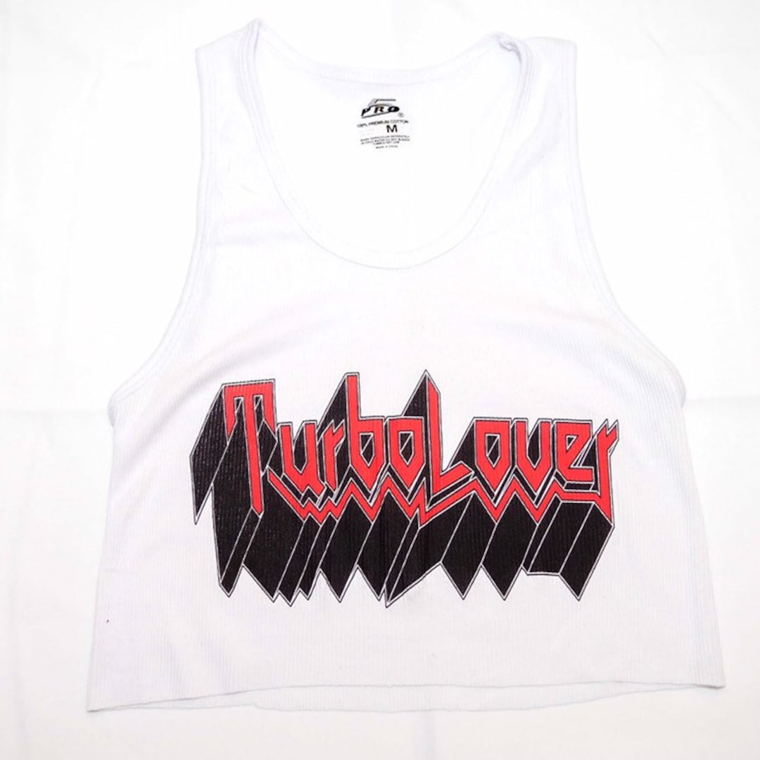 Vintage Tank Top Crop Top Turbo Lover 1986 Turbo Lover - Etsy