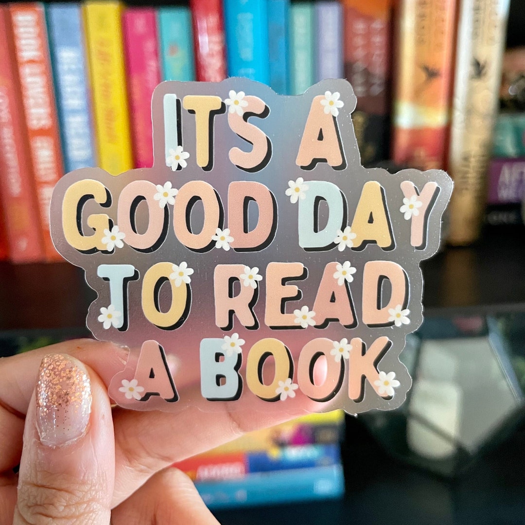 It’s a Good Day to Read a Book, Clear Matte Sticker Dishwasher ...