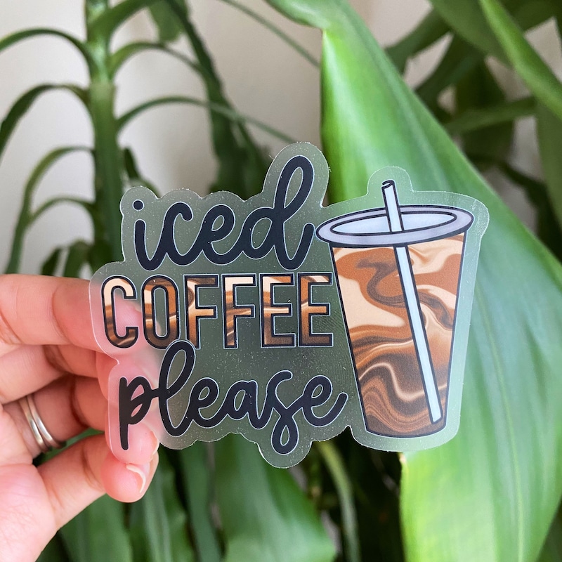 Iced Coffee Sticker - Etsy