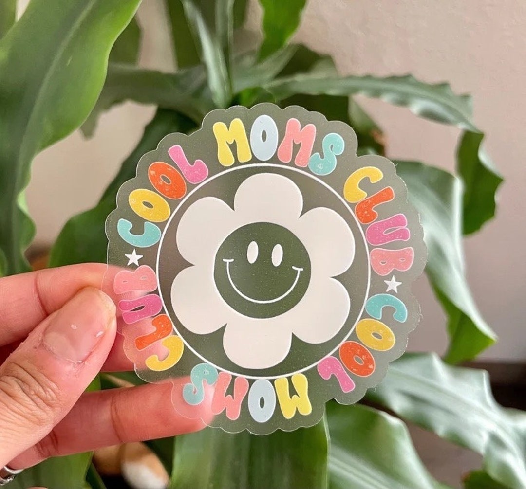 Cool Moms Club Sticker, Clear Waterproof Vinyl Decal - Etsy