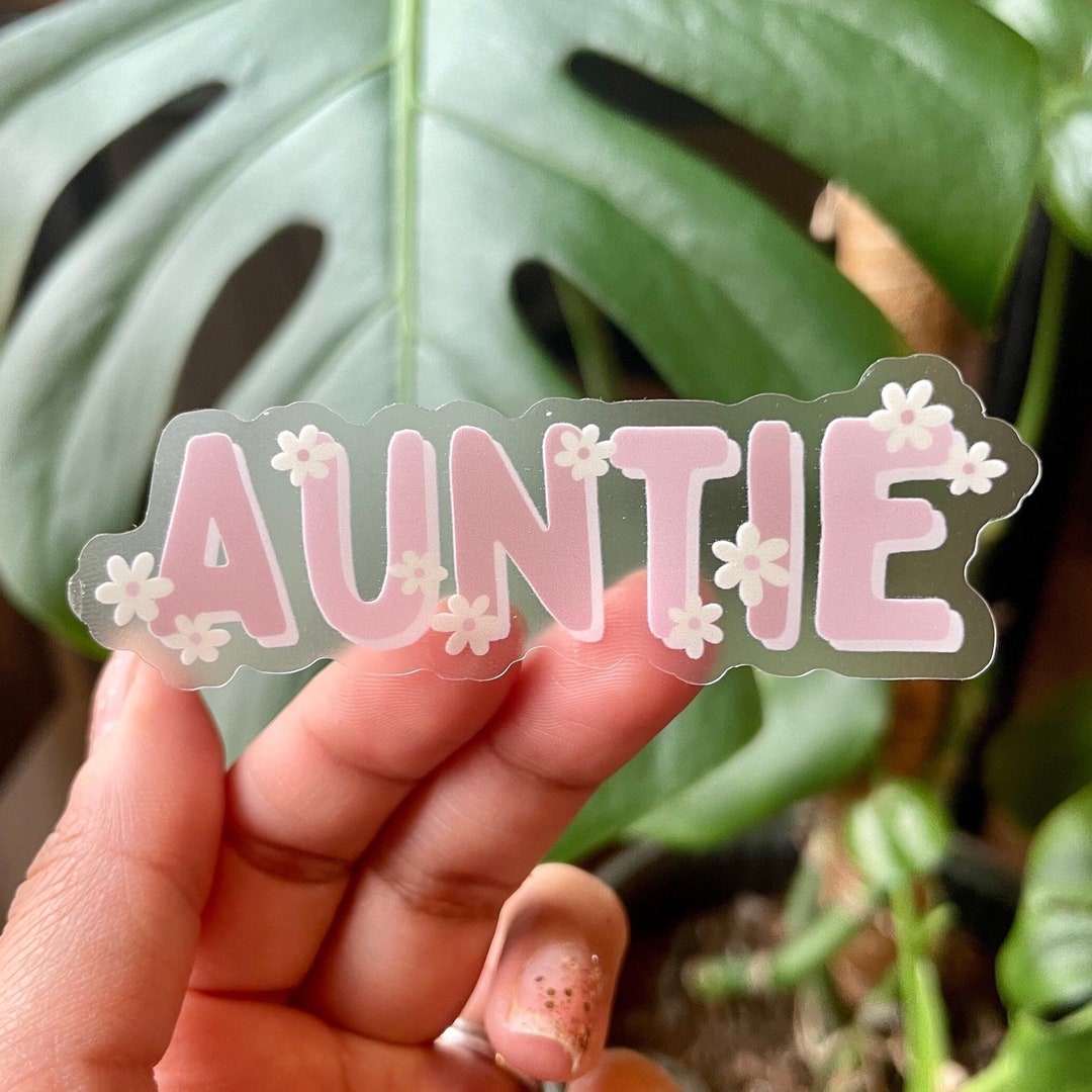 Lavender Auntie Matte Sticker Dishwasher/waterproof, Aunt, Boy Aunt ...