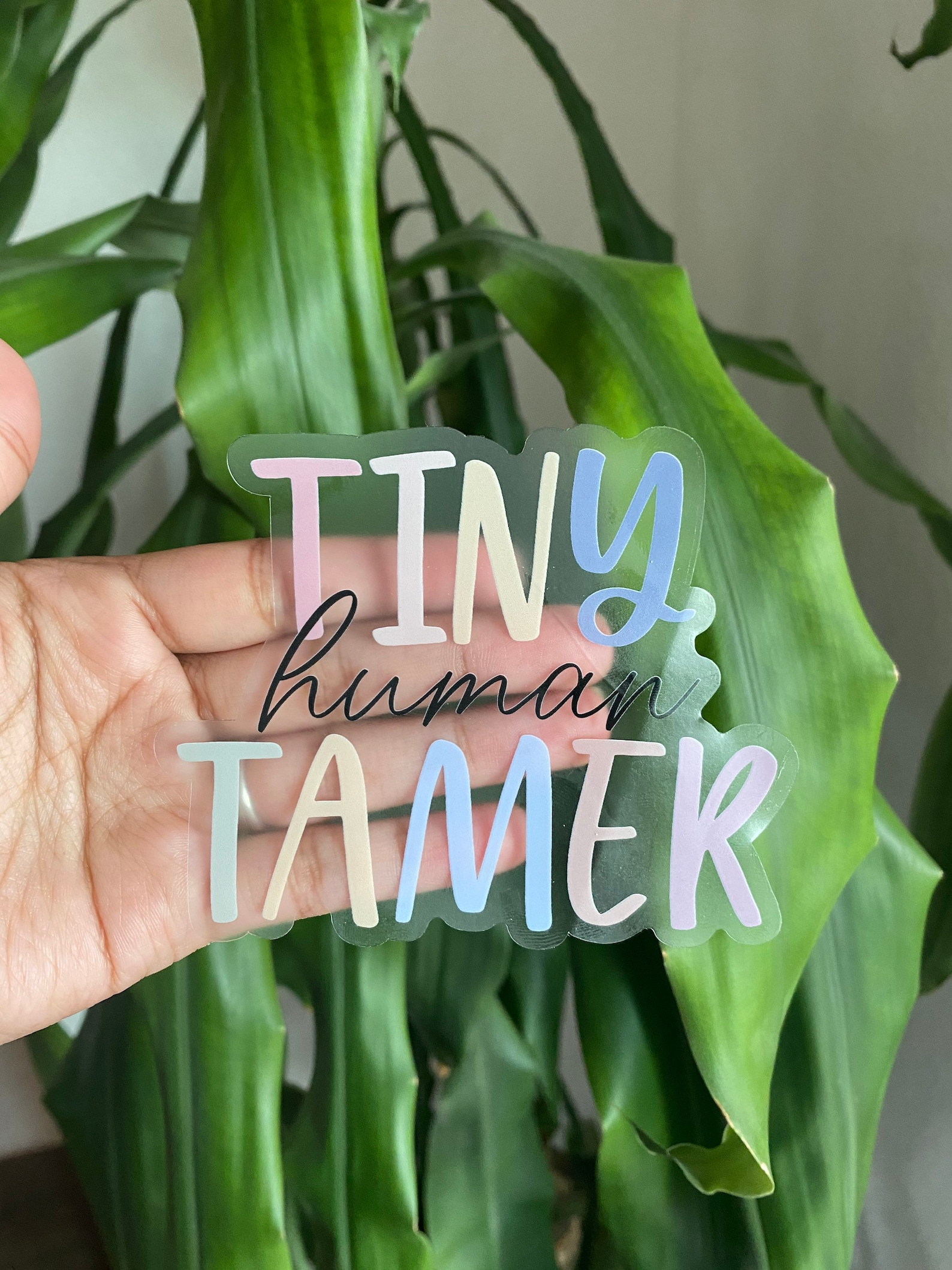 Tiny Human Tamer 4 Inch Vinyl Matte Large Sticker - Etsy