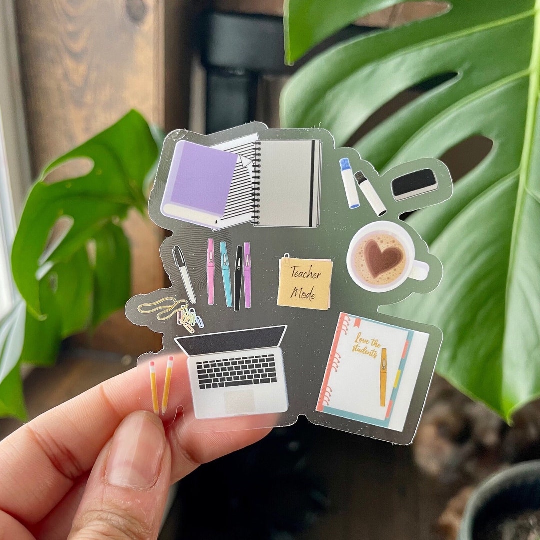 Teacher Mode, Teacher Desk Sticker, Dishwasher/waterproof - Etsy