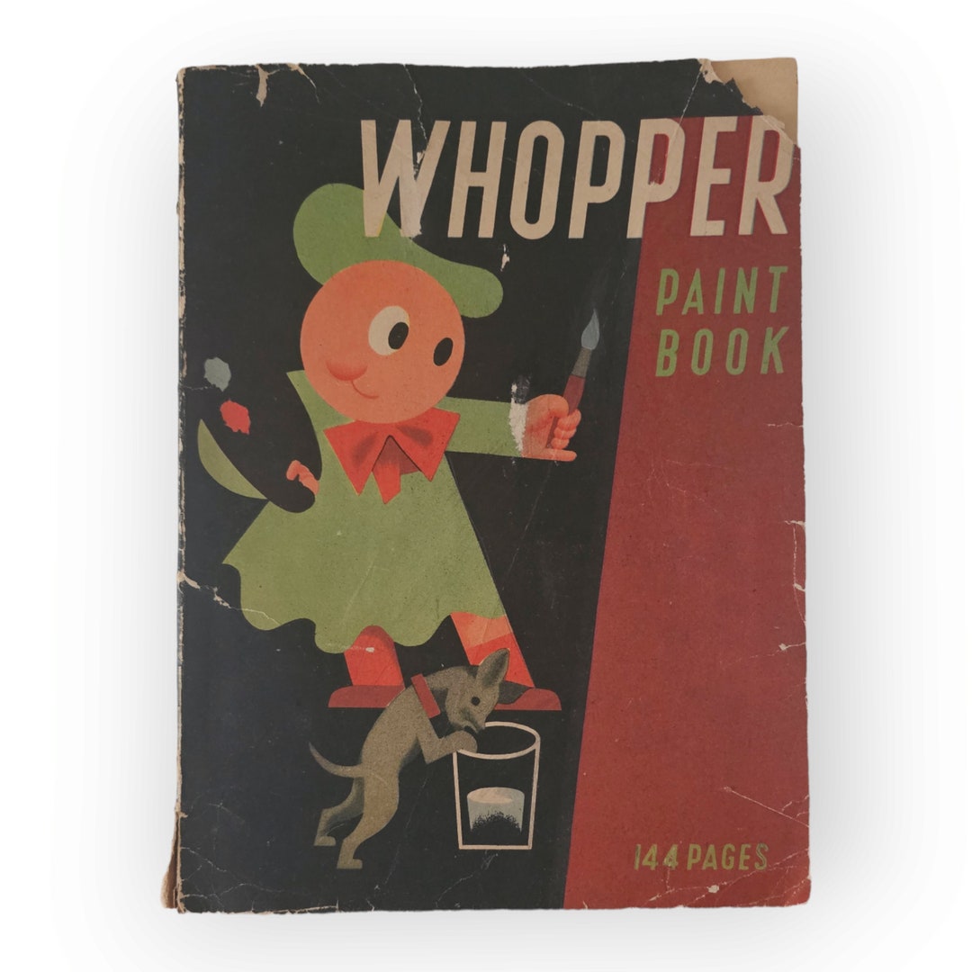 Rare Vintage 1937 “paint Book” WHOOPER Whitman Publishing Company 144 ...
