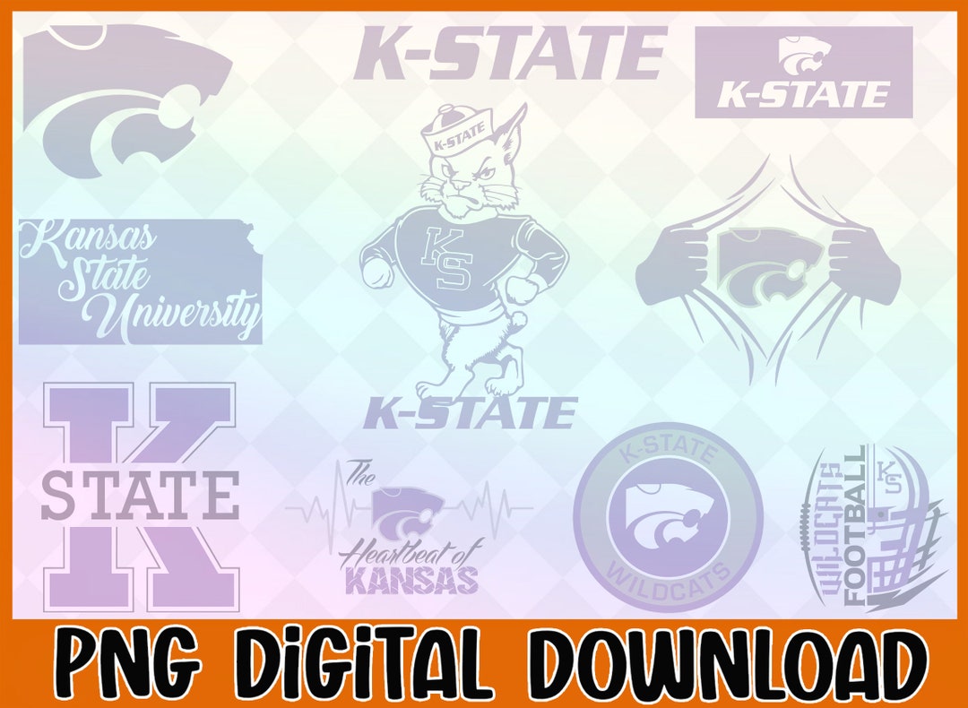 Bundle K-state PNG Cricut Cut Files Layered Cut Files - Etsy