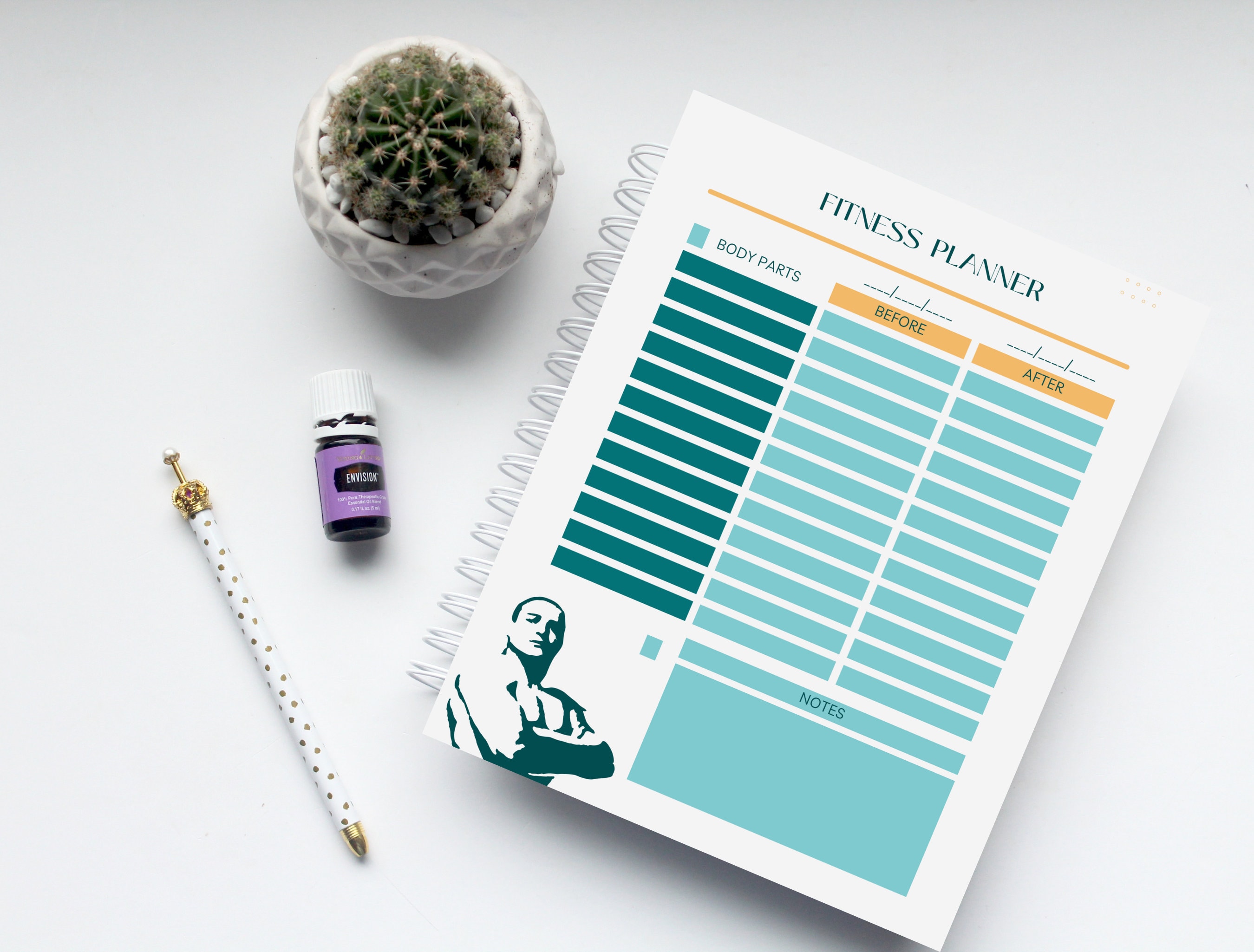 Planner Fitness Planner Digital Download Downloadable Planner Printable ...