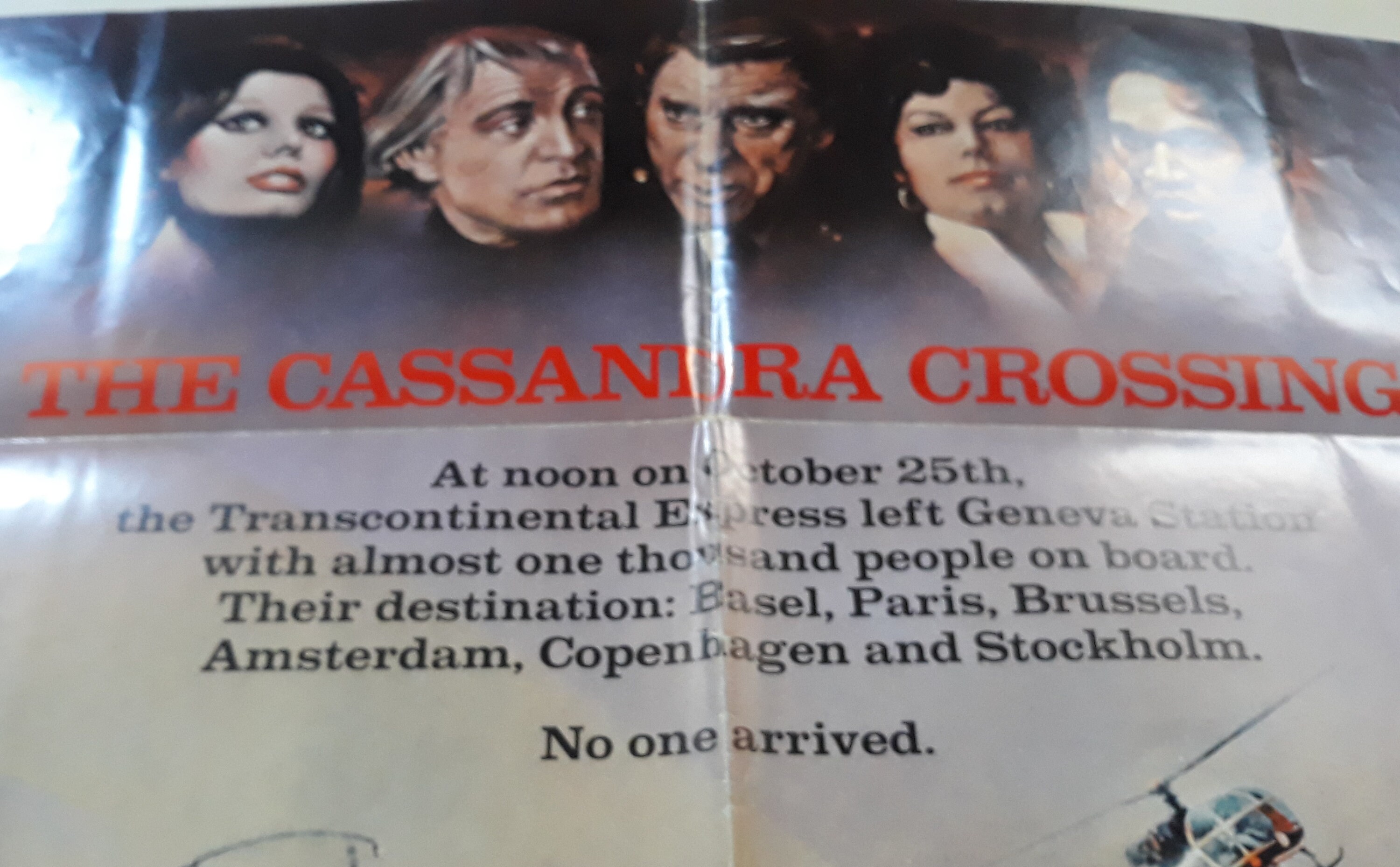 Sophia Loren the Cassandra Crossing Ava Gardner. Vintage 1 Sheet Movie ...