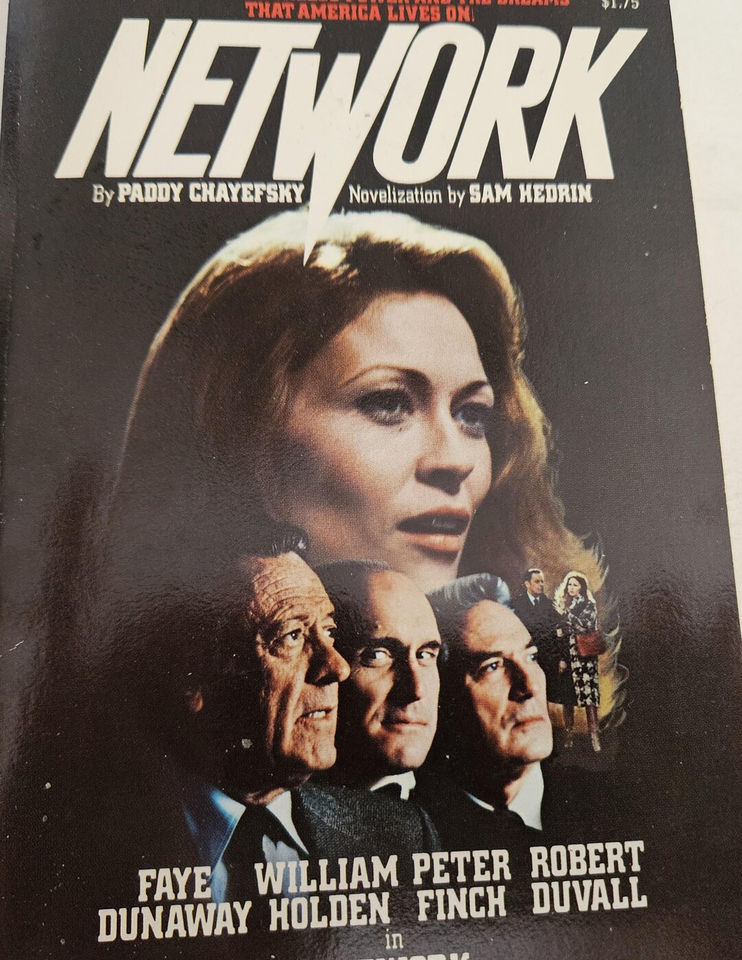 Faye Dunaway "network" William Holden. Bundle: Paper Back and Half ...