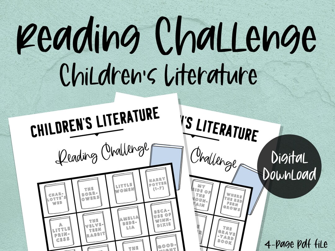 Best Children's Books: Reading Challenge Printable, Children's ...