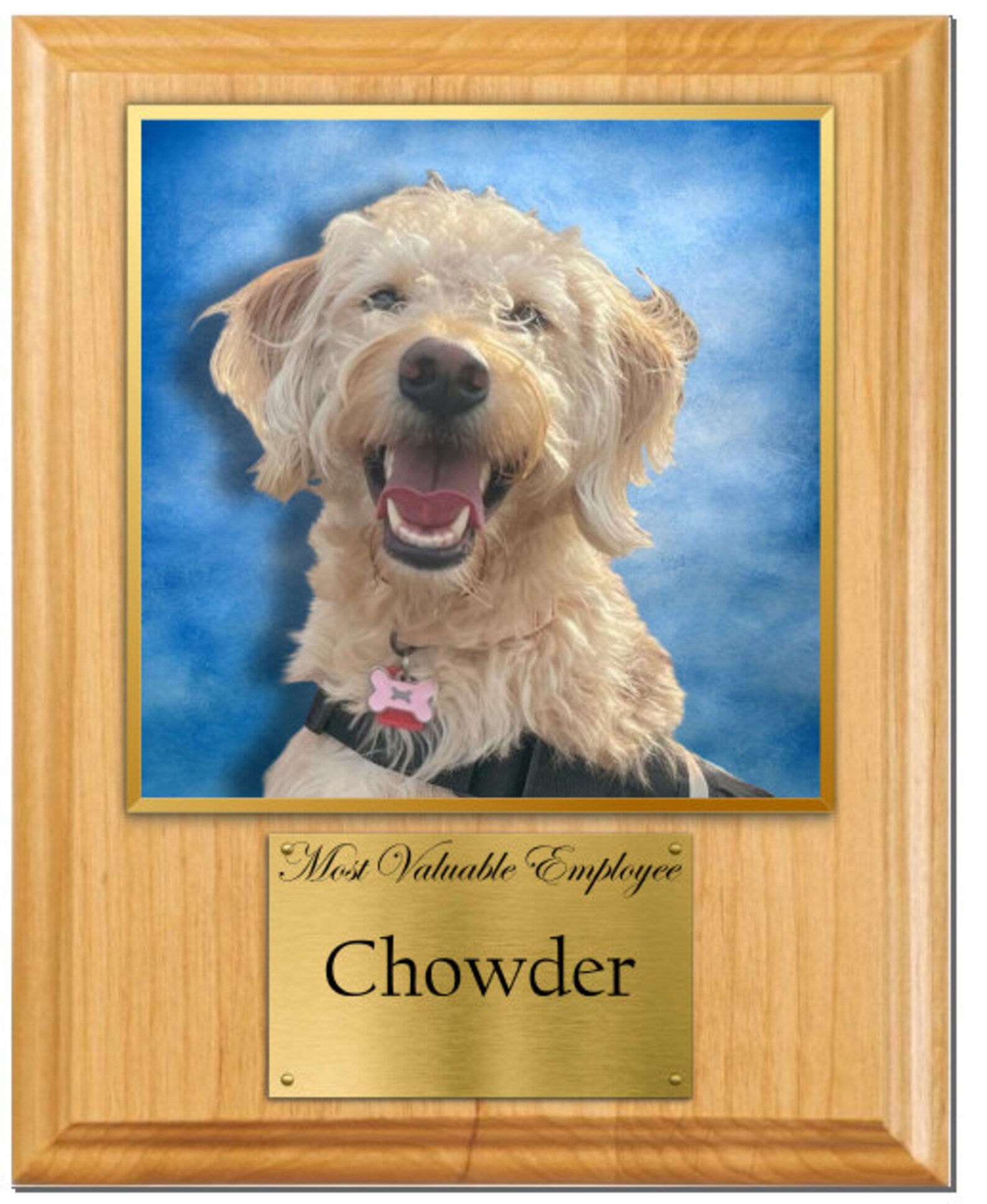 Funny Pet Employee of the Month Portrait Pet Photoshopped - Etsy