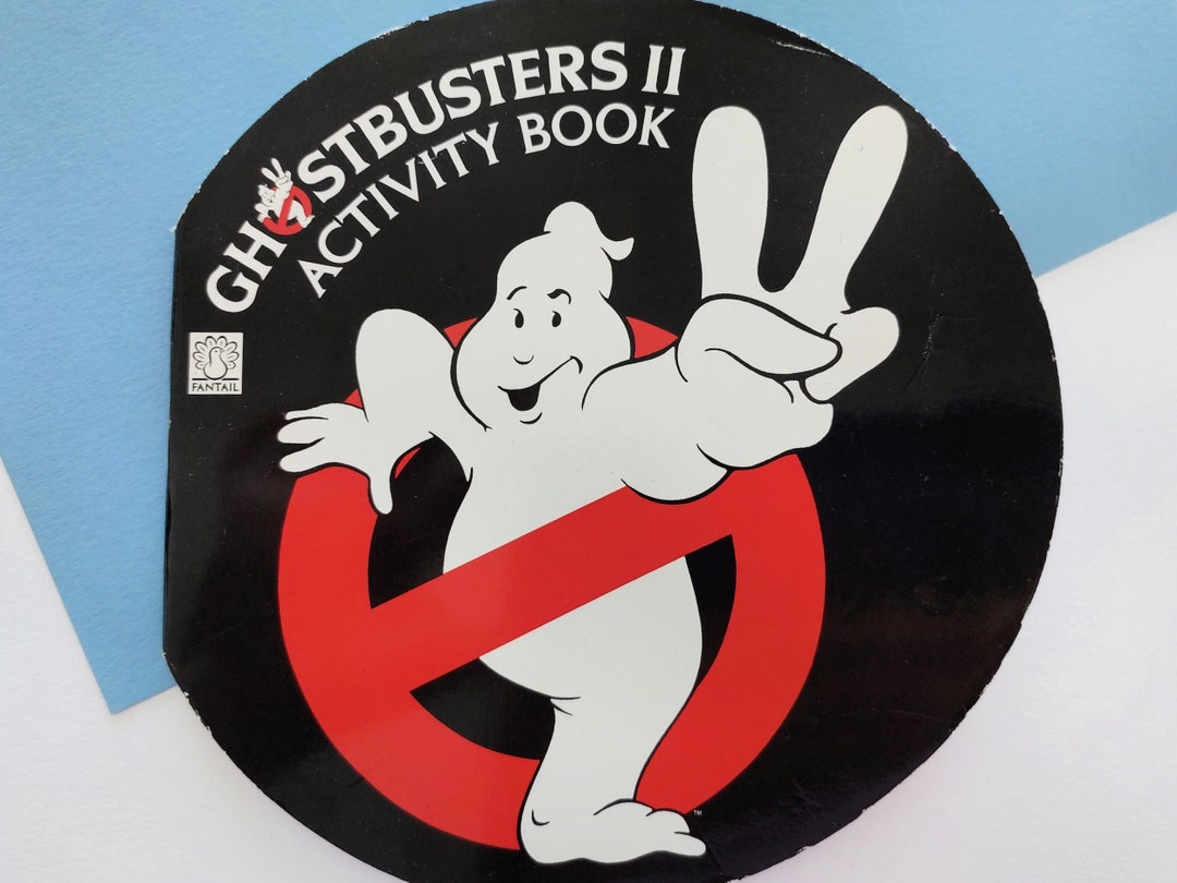 Ghostbusters II Activity Book, 1980s Movie Merchandise, Puzzles and ...
