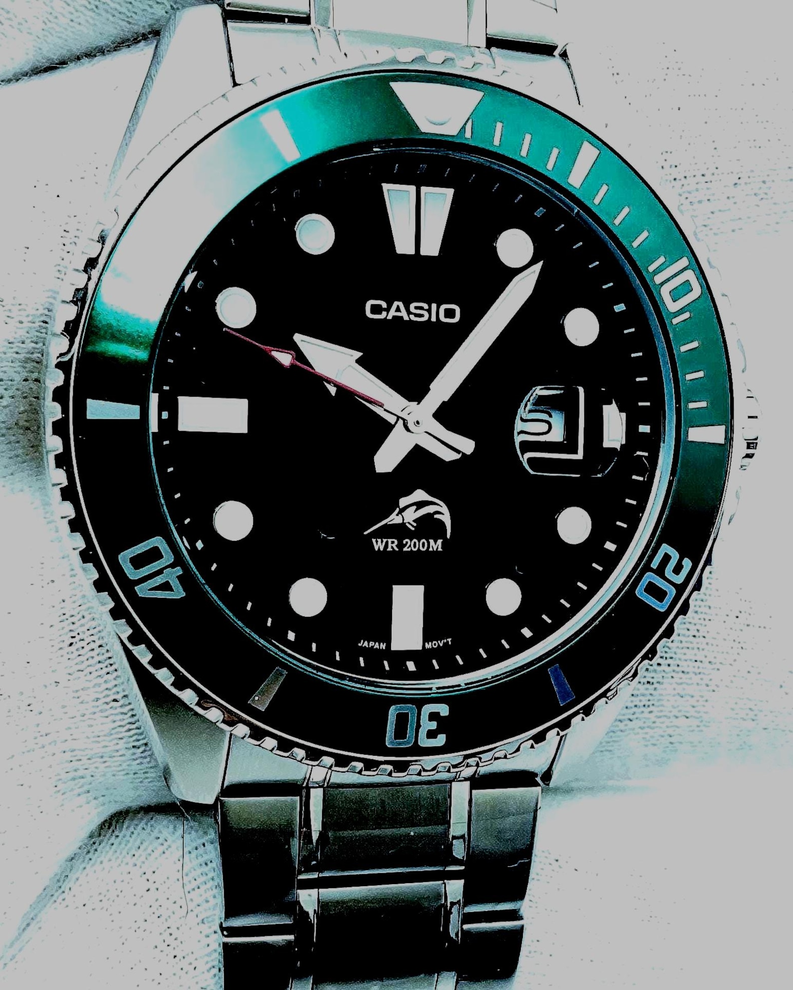 Casio MDV106B-1A3CF, Duro, Men's Silver S/steel Watch, 200-meter WR ...