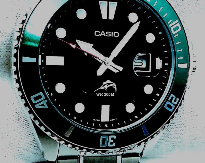 Casio MDV106B-1A3CF, Duro, Men's Silver S/steel Watch, 200-meter WR ...