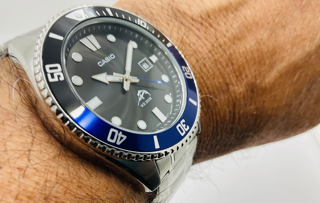 Casio MDV106-1AB, Duro, Men's Silver S/steel Watch, 200-meter WR Custom ...