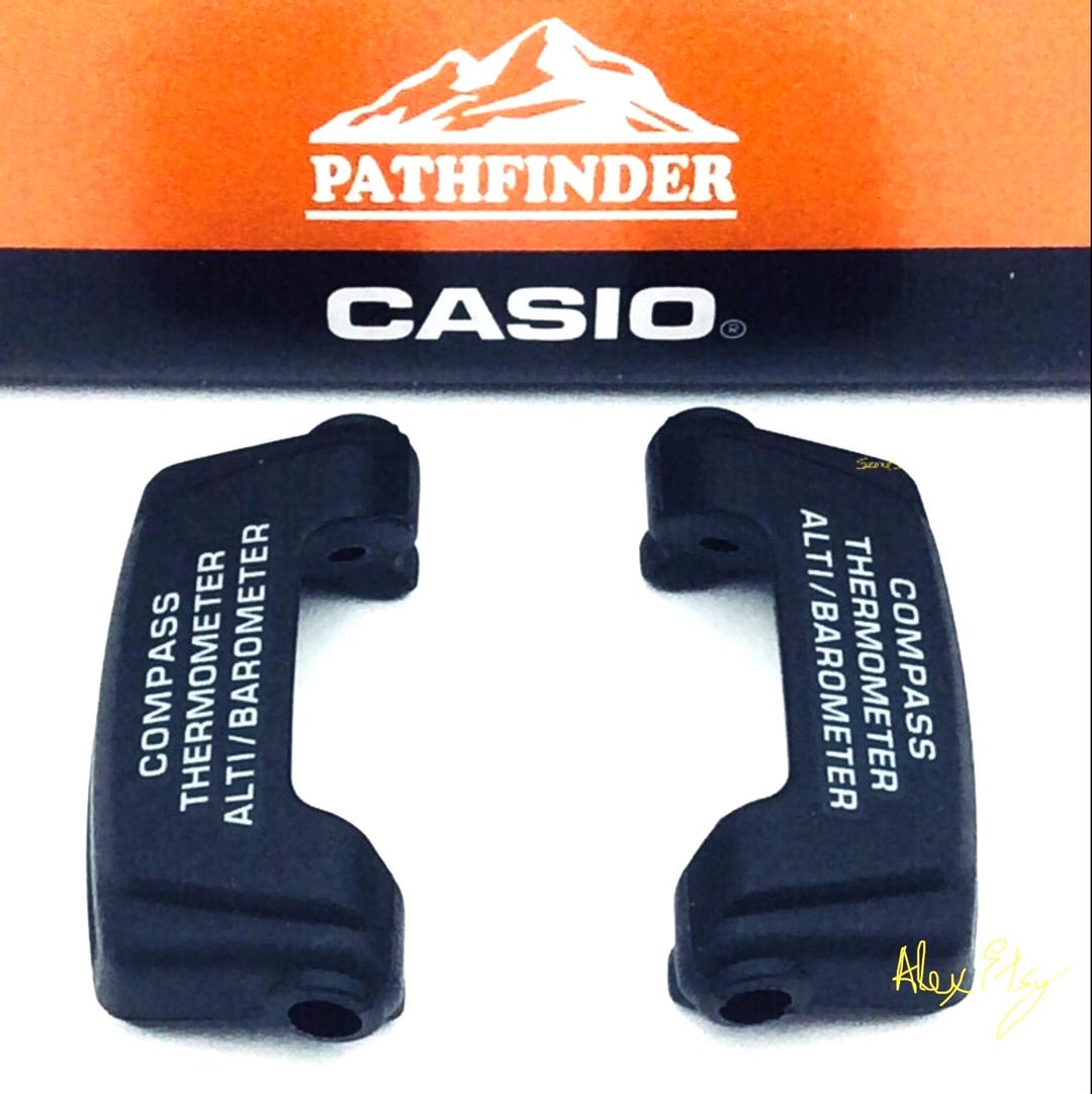 2 X Casio Genuine Pathfinder PAG-240 Rubber Cover End Pieces PRG-130 ...