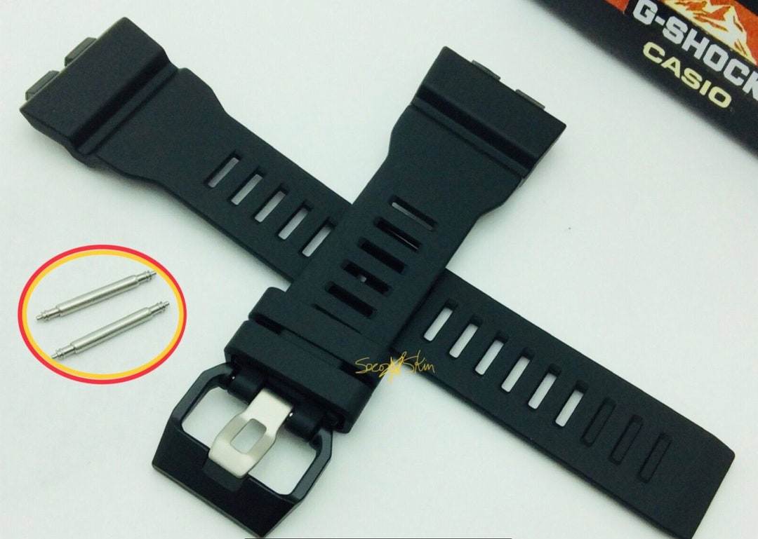 New Genuine Casio Black Band G-shock G-SQUAD GBD800 GBA800-1A + Spring ...