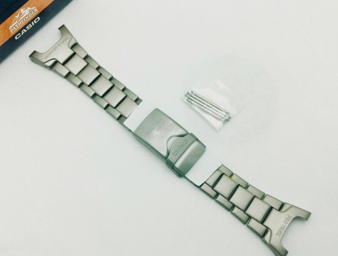 Casio Pro Trek PRG-240T Titanium Watch Band Fits Pathfinder PAG-240T ...
