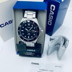Casio MDV106-1AV, Duro, Custom Magnifier Window, S/steel Watch, 200 ...