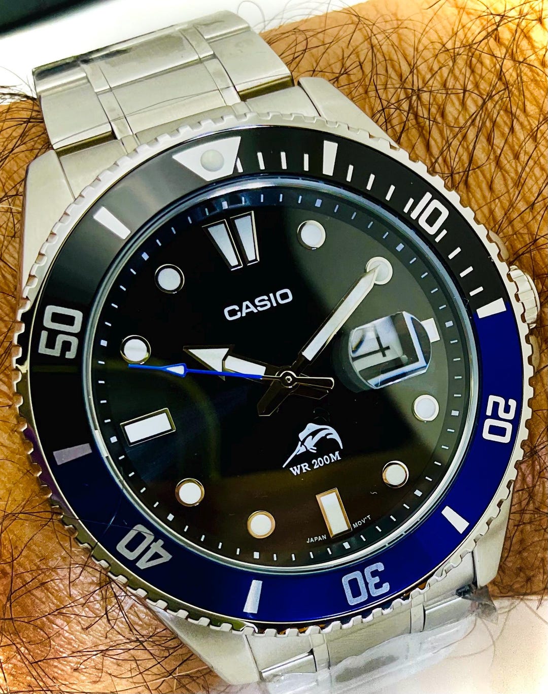 Casio MDV106-1AB, Duro, Men's Silver S/steel Watch, 200-meter WR Custom ...