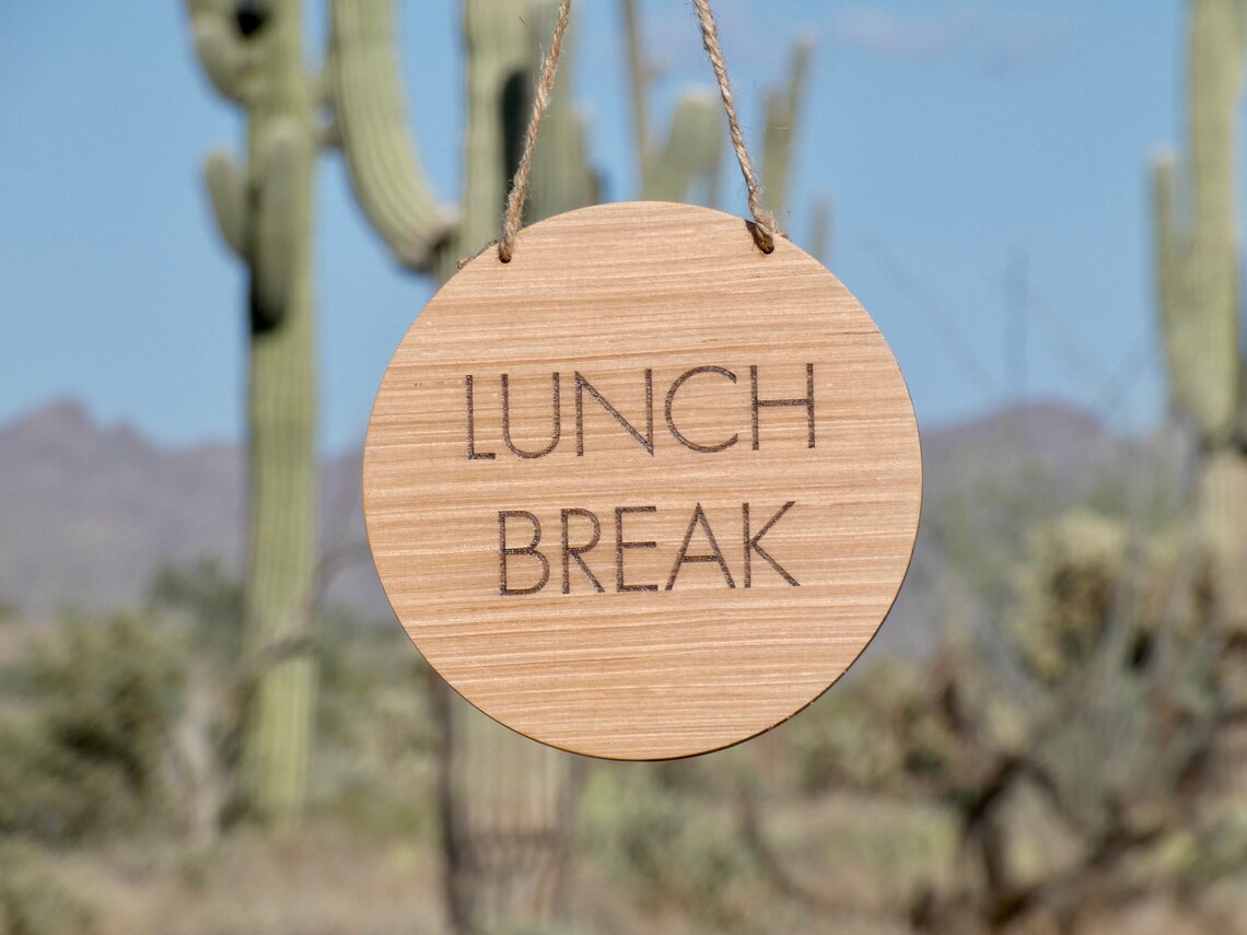 Lunch Break Sign / Out for Lunch Sign / Be Back Soon Sign / - Etsy New ...