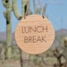 Lunch Break Sign / Out for Lunch Sign / Be Back Soon Sign / Custom ...