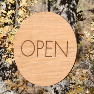 Reversible Open Sign / Be Back Soon Sign / will Return Sign / Clock ...