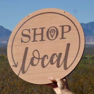 Shop Local Sign / Shop Small Business / Support Small Business - Etsy