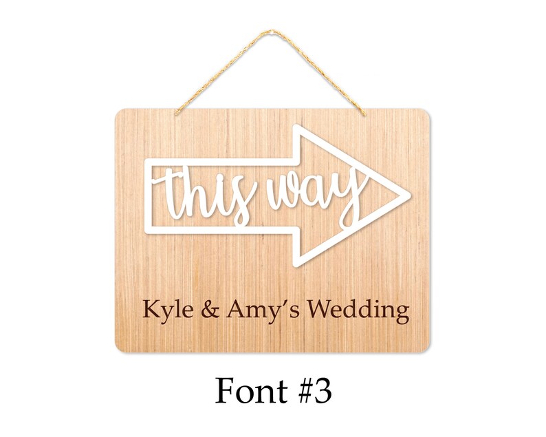 Custom this Way Hanging Sign / Wooden this | Etsy