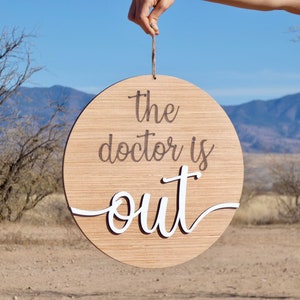 Custom the Doctor is In / the Doctor is Out Sign / Doctor's Office Sign ...