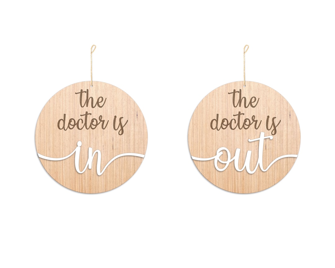 Custom the Doctor is In / the Doctor is Out Sign / Doctor's Office Sign ...