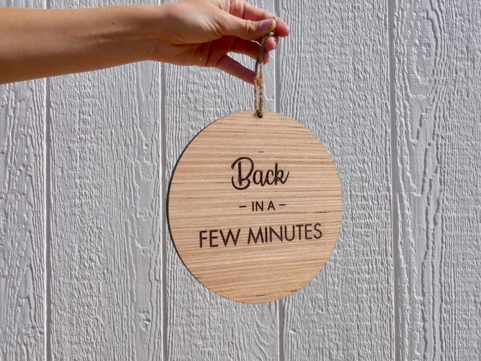 Back in a Few Minutes Sign / Business Sign / Be Back Soon Sign - Etsy