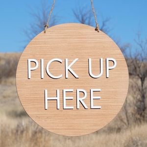 Custom Pick up Here Sign / Business Pick up Sign / Pick up Here Sign ...