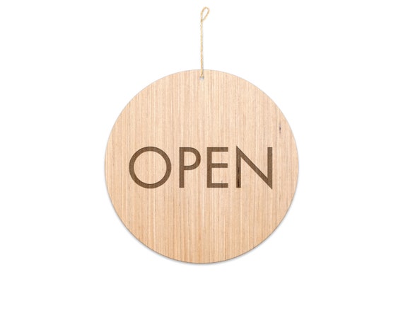 Engraved Open Closed Sign / Office Open Closed Sign / - Etsy