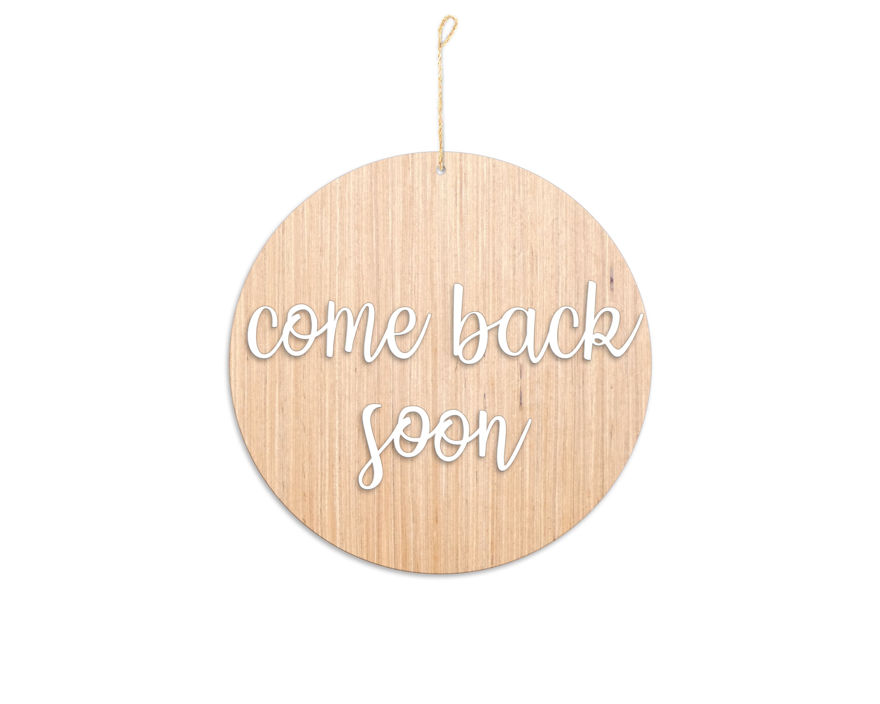 Unique Welcome Sign / Come Back Soon | Etsy