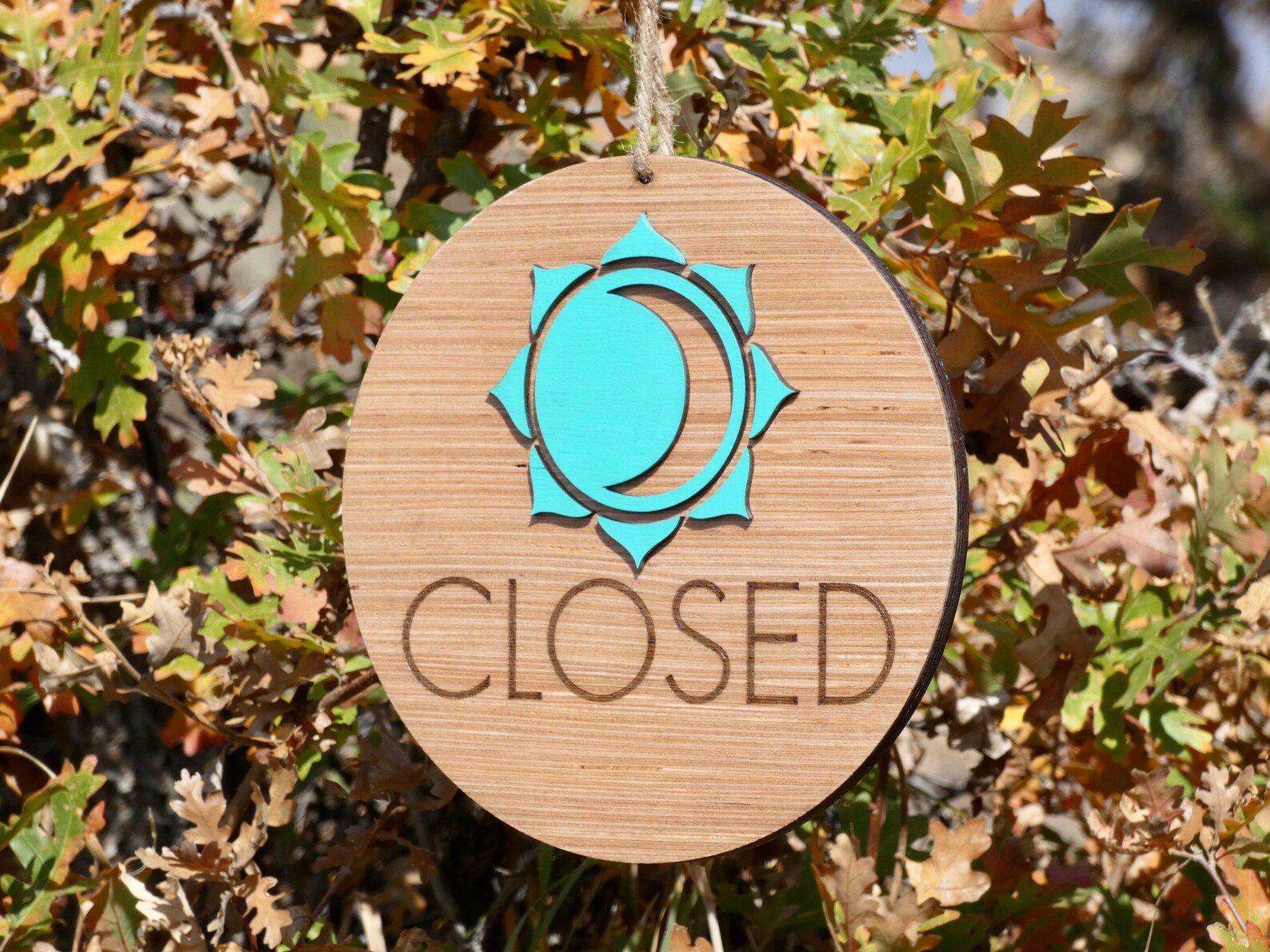 Lotus Flower Open Closed Sign / Open Sign / Closed Sign / | Etsy