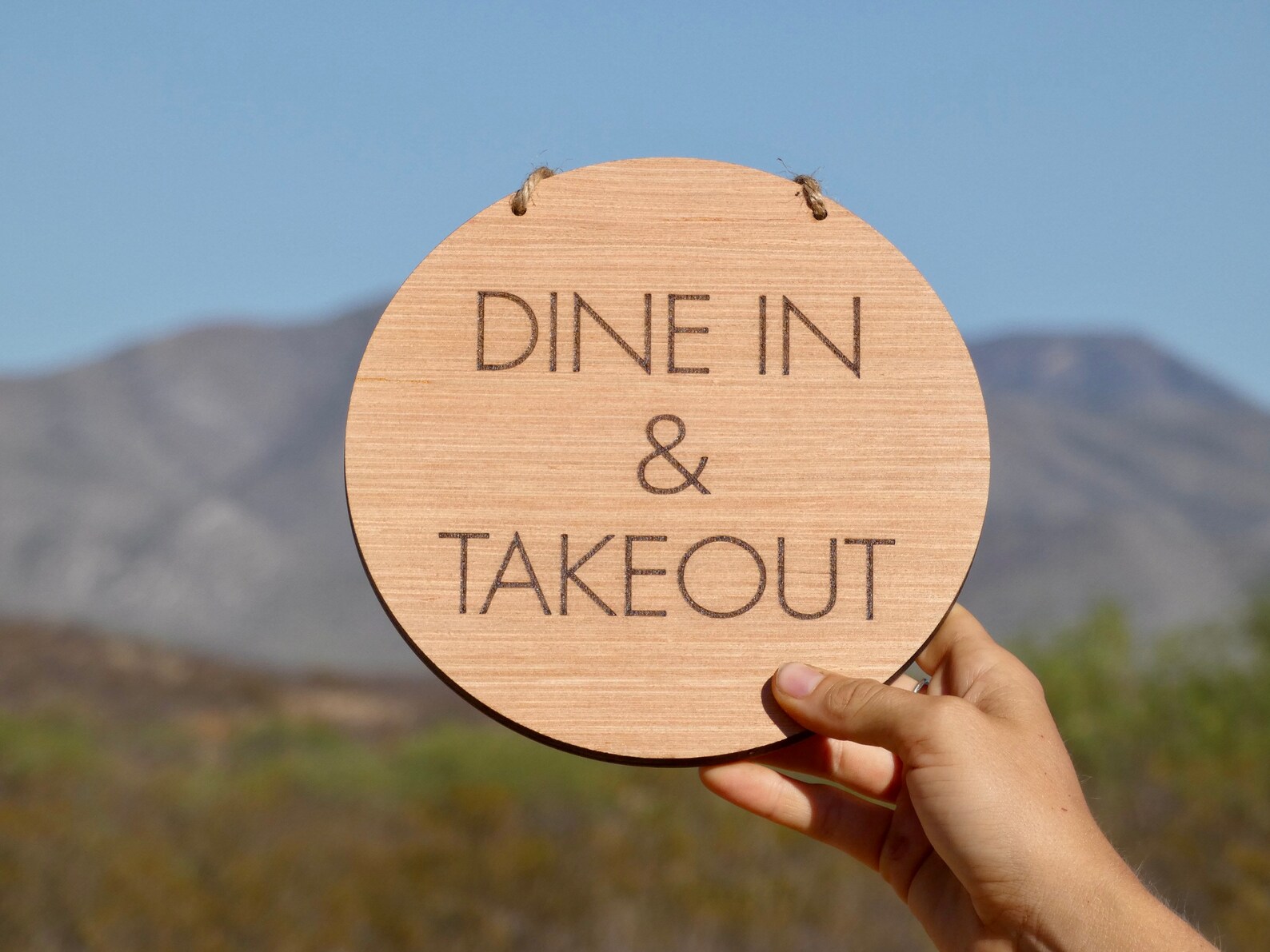 Wooden Dine In Takeout Sign Restaurant Decor Etsy Wooden Dine In Takeout Sign Restaurant Decor Etsy