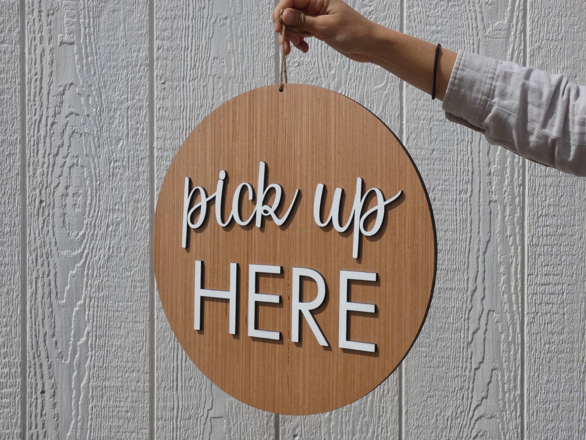 Pick up Here Sign / Pick up Sign / Custom Sign / Business Sign - Etsy