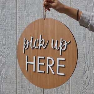 Pick up Here Sign / Pick up Sign / Custom Sign / Business Sign - Etsy