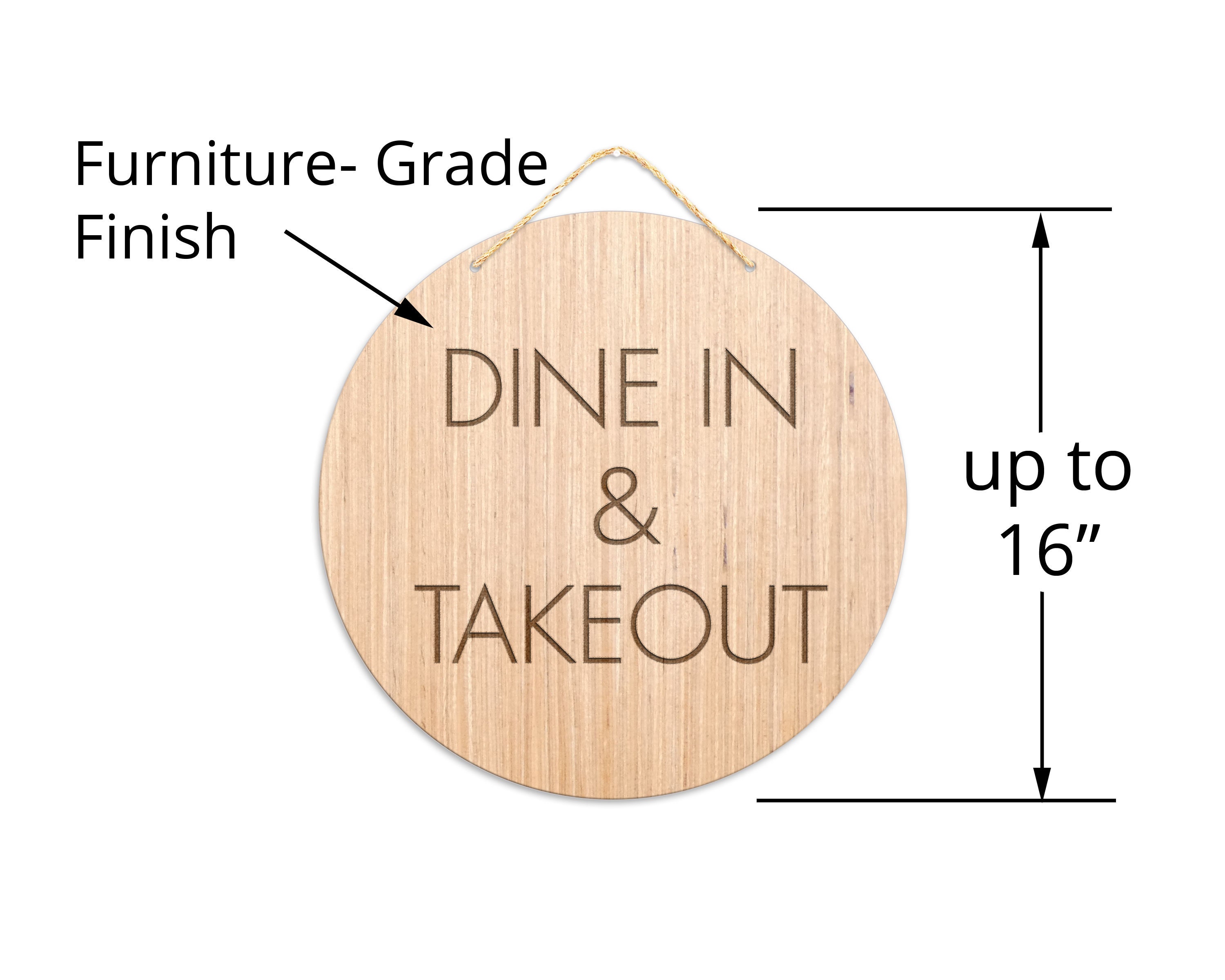 Dine in & Takeout Sign / Restaurant Decor / Restaurant Sign / - Etsy