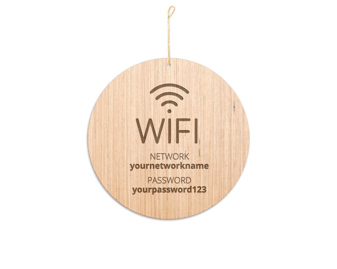 Custom Wifi Sign / Wifi Password Sign / Wooden Wifi Sign / Wifi and ...