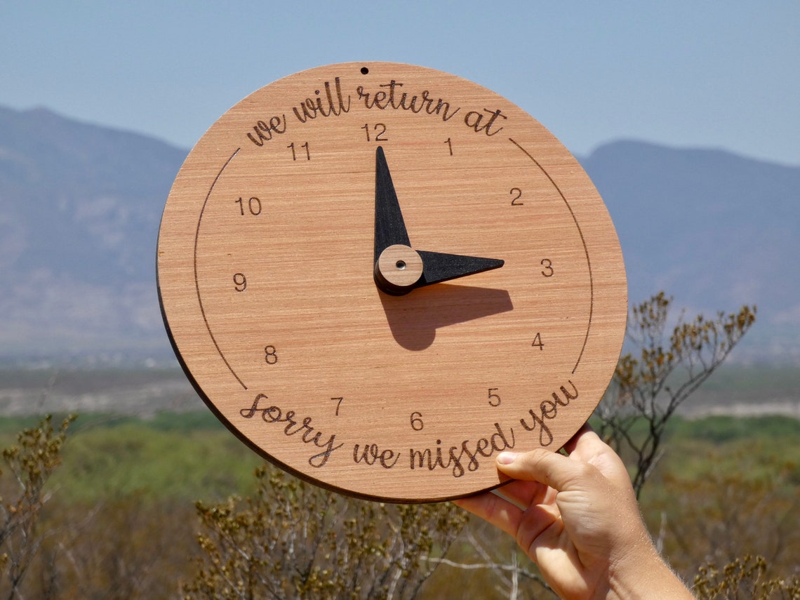 Be Back Soon Sign / Business Sign / will Return At - Etsy