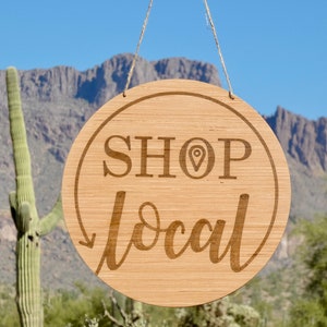 Shop Local Sign / Shop Small Business / Support Small Business - Etsy