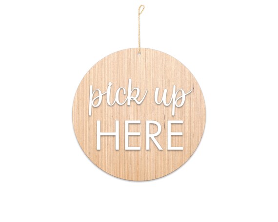 Pick up Here Sign / Pick up Sign / Custom Sign / Business Sign - Etsy