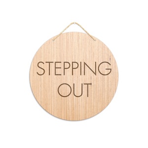 Stepping Out Sign / Be Back Soon Sign / Business Decor / Small - Etsy
