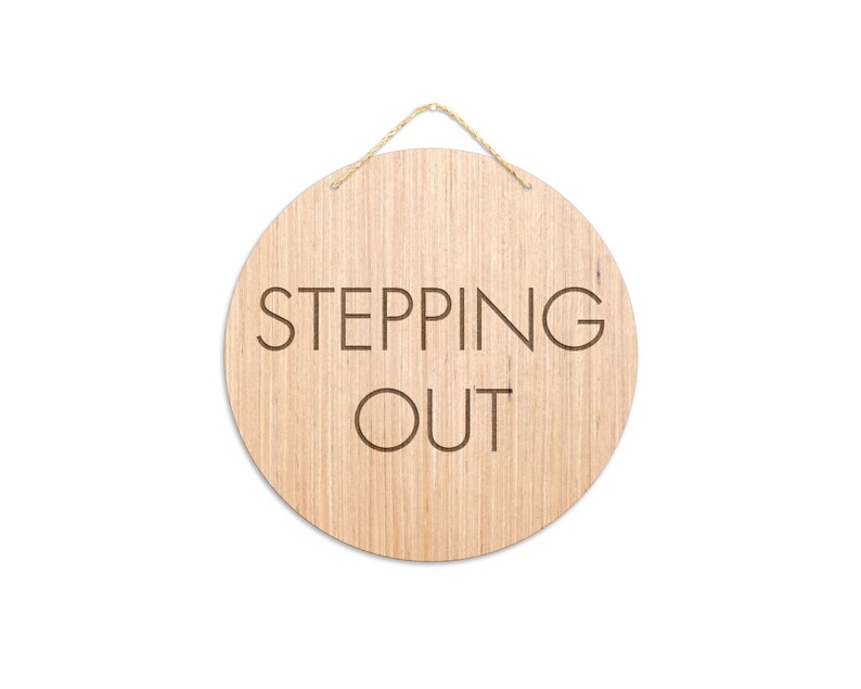 Stepping Out Sign / Be Back Soon Sign / Business Decor / Small - Etsy