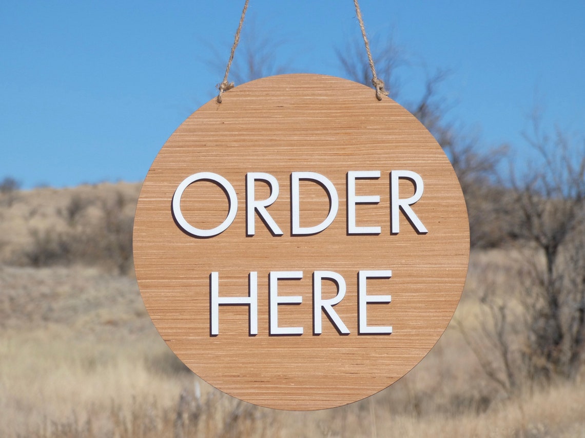 Order Here Sign / Custom Order Here Sign / Business Sign / - Etsy