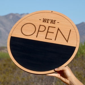 Chalkboard Open/closed Sign / Chalkboard Sign / Reversible - Etsy