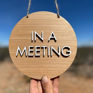 In a Meeting Sign / in Session Sign / Business Sign / Office - Etsy
