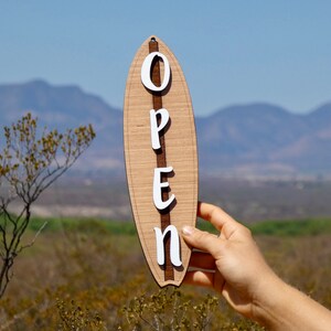 Surfboard open Closed Sign / Open Sign / Beach Sign / Office Decor ...